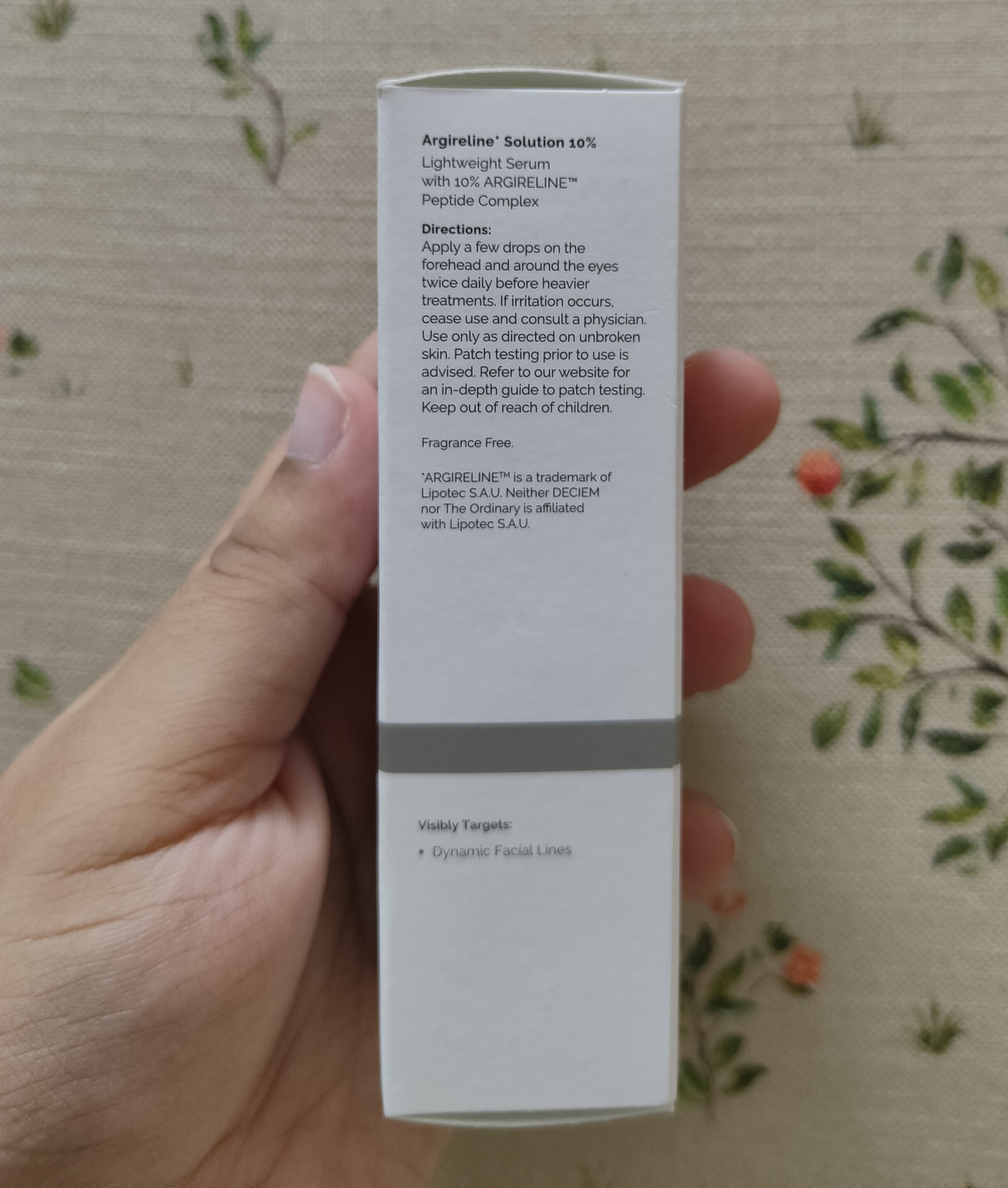 The Ordinary Argireline Solution 10% – Botox in a Bottle? – The Peach Diary